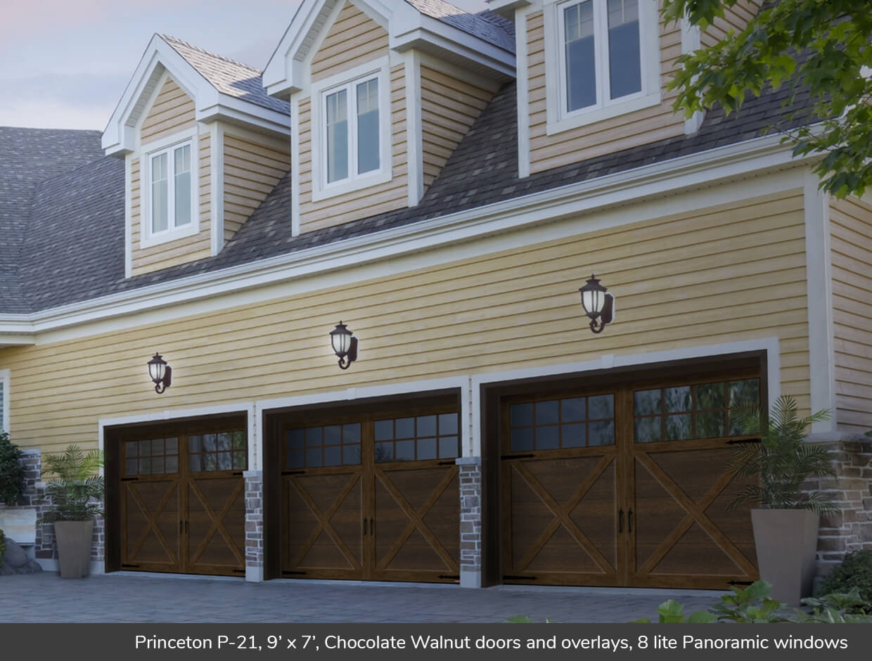 Princeton P-21 design from Garaga Garage Doors