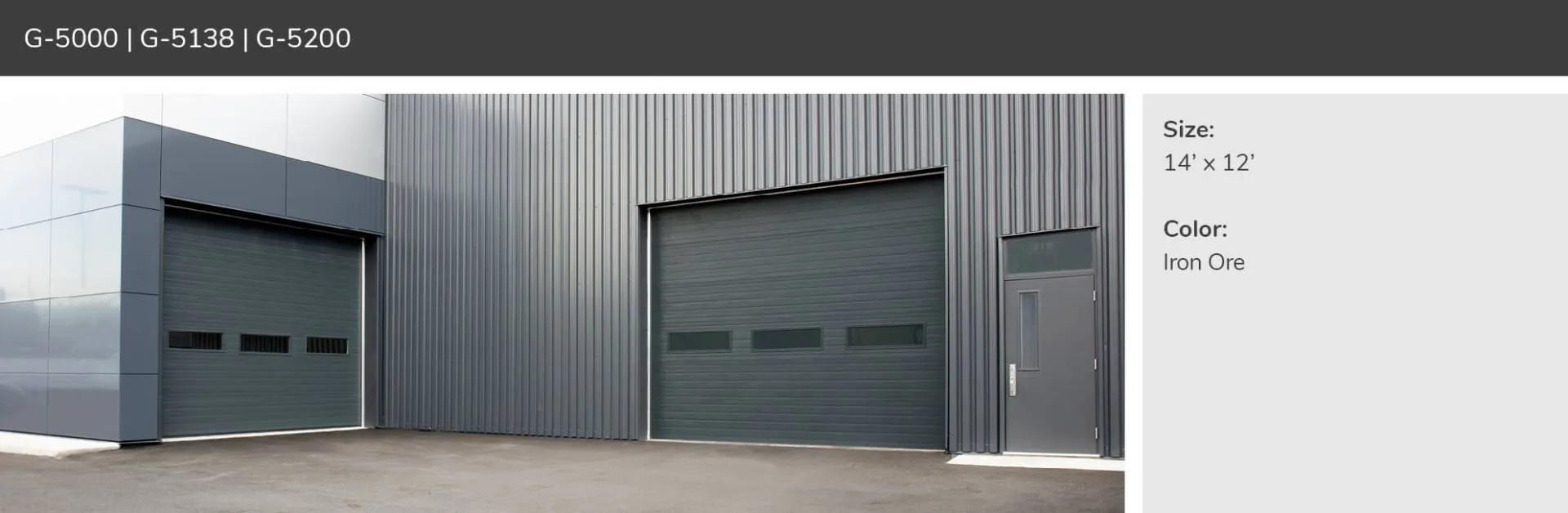 G-5000, G-5138, G-5200 | Commercial Garage Door Manufacturer | Garaga